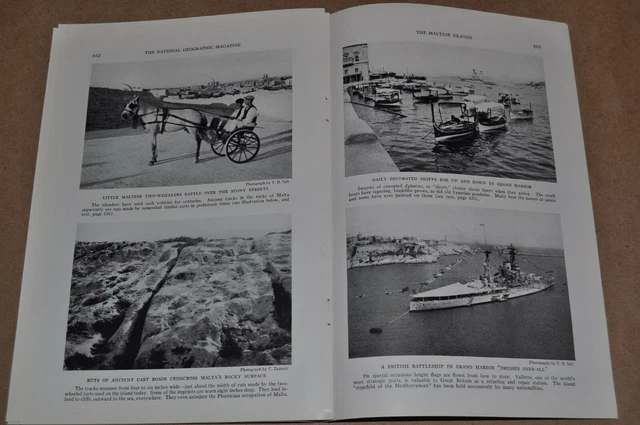 1935 THE MALTESE ISLANDS, magazine article, Natives, history etc Malta ...
