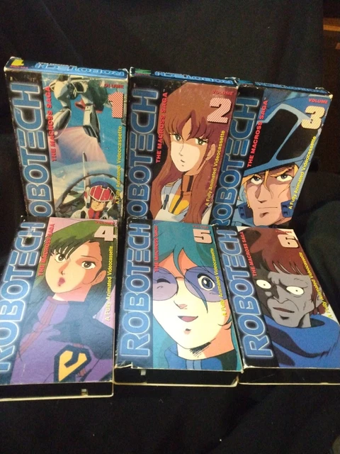 THE ROBOTECH: THE Macross Saga - Vol. 1-6 VHS RARE HTF 1987 Anime ...