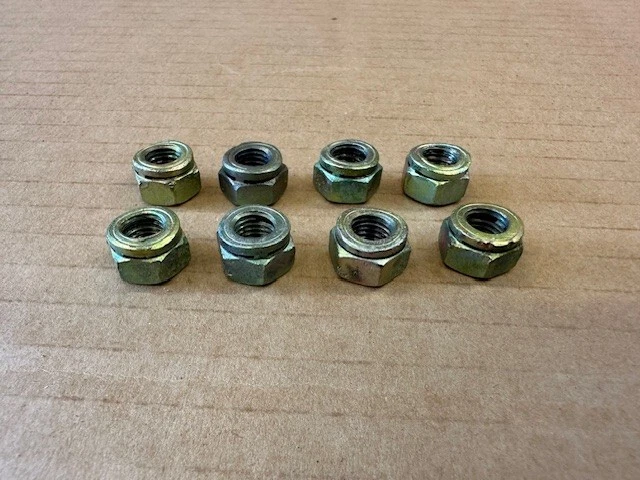 FORD ESCORT MK1 and mk2 Axle Diff Nuts x8 Genuine Ford Zinc plated ...