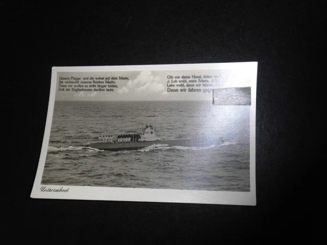 2.WK WW2 FOTO POSTKARTE Kriegsmarine Unterseeboot U-Boot -Turm, Kennung ...