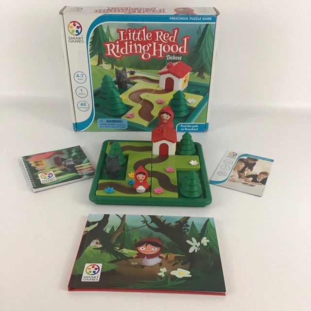 LITTLE RED RIDING Hood Deluxe Preschool Puzzle Game Grandma Big Bad ...