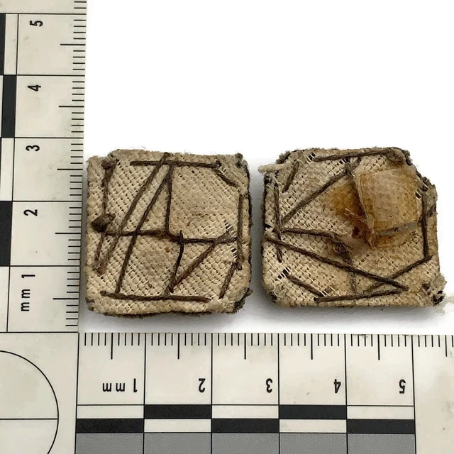 WW1 BRITISH ARMY Officers CLOTH Tunic Cuff Insignia Pips Rank of 2nd ...