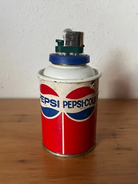 VINTAGE MEXICAN PEPSI Cola Soda Tin Metal Lighter Holder Advertising ...