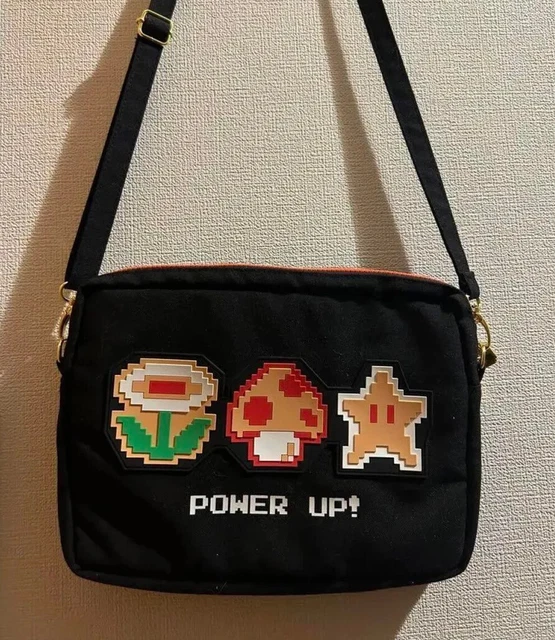 SUPER NINTENDO WORLD 8bit USJ Limited Edition Mario Shoulder Bag Power ...