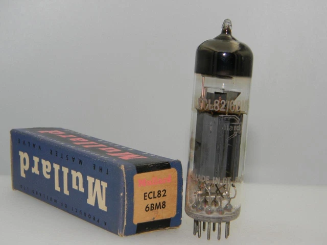 STRONG BLACKBURN MULLARD 6BM8 ECL82 Grey Plates Halo Getter Serious ...