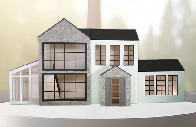 MASSIVE 1.6 SCALE (Barbie Size) Dollhouse Mansion System For Collectors ...