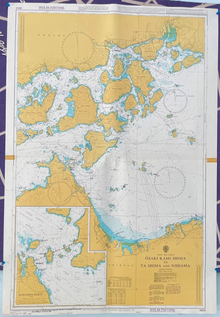 CARTE ADMIRALTY 3604 Du Japon-Seto Naikai Osaki Kami Shima À Ta Shima ...