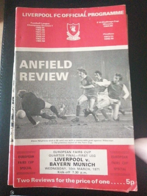 16 X LIVERPOOL F. C. Match Day Programmes. 1969-71 £9.99 - PicClick UK