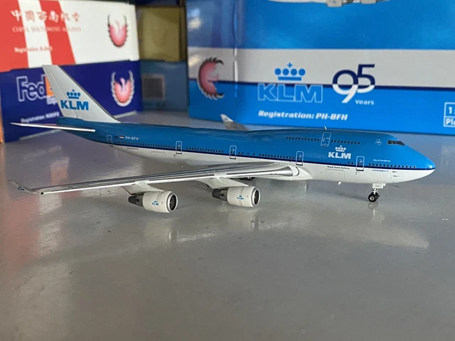 PHOENIX MODELS KLM Royal Dutch Airlines Boeing 747-400 1:400 PH-BFH ...