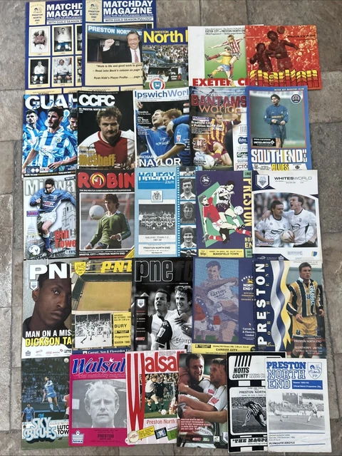 JOB LOT PRESTON North End Football Programmes £3.00 - PicClick UK
