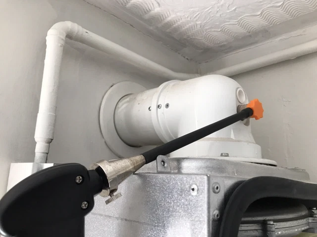 WORCESTER BOSCH RIGHT Angle Test Point Adapter Flue Gas Anton Tight ...