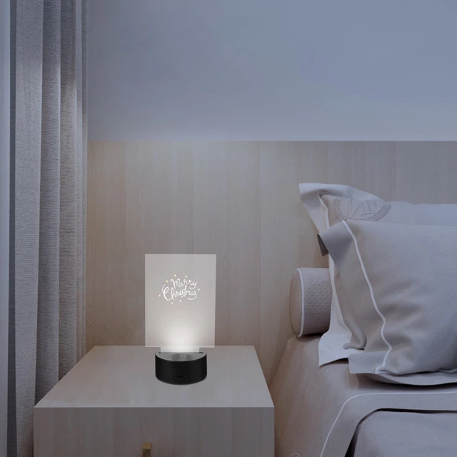 4 PCS LED Message Writing Board Display Sign Acrylic Night Light £15.25 ...