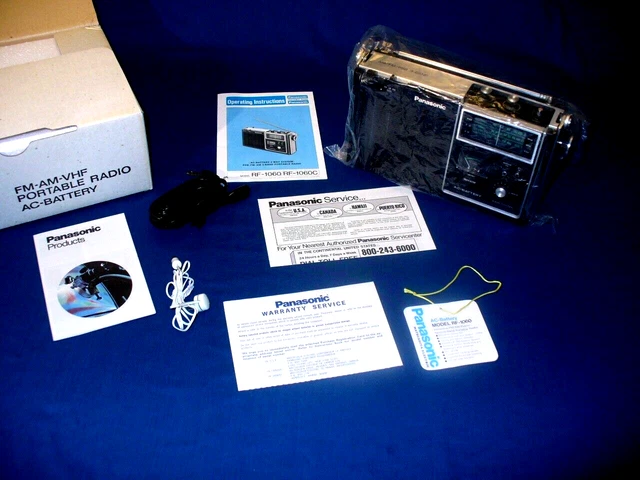 PANASONIC RF-1060 AM/FM/PSB radio with Box, Paperwork, etc. £92.17 ...