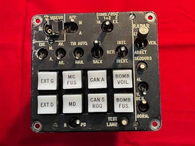 DASSAULT MIRAGE F-1 Jet Aircraft Cockpit Instrument Panel. $375.00 ...
