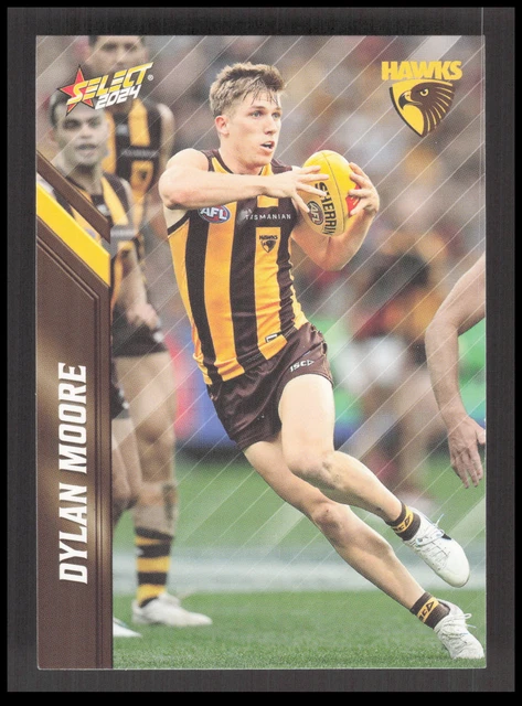AFL 2024 SELECT Hawthorn Dylan Moore 96 Card CB-1-9-A-4 $1.76 - PicClick AU