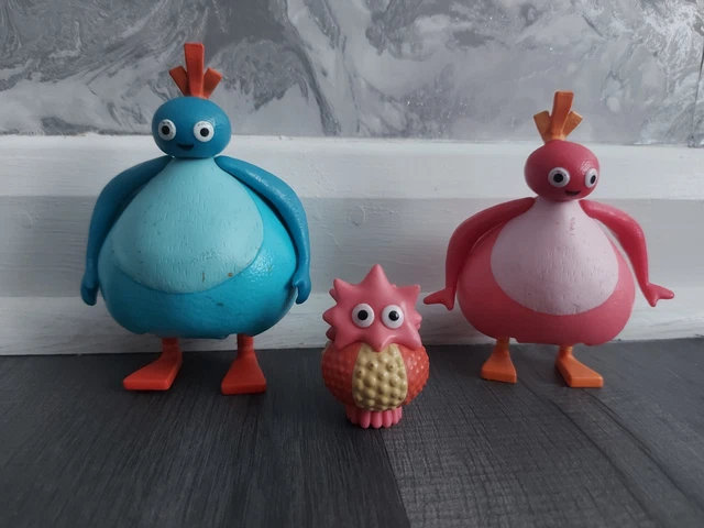 3X CBEEBIES TWIRLYWOOS Peekaboo Toodloo BigHoo Toy Action Figures ...