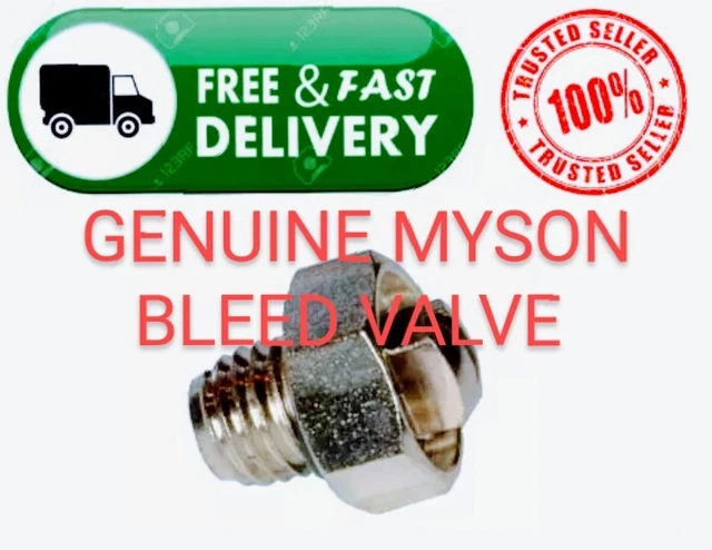 GENUINE MYSON RADIATOR Bleed Valve Vent Screw Nipple Replacement 2003 ...