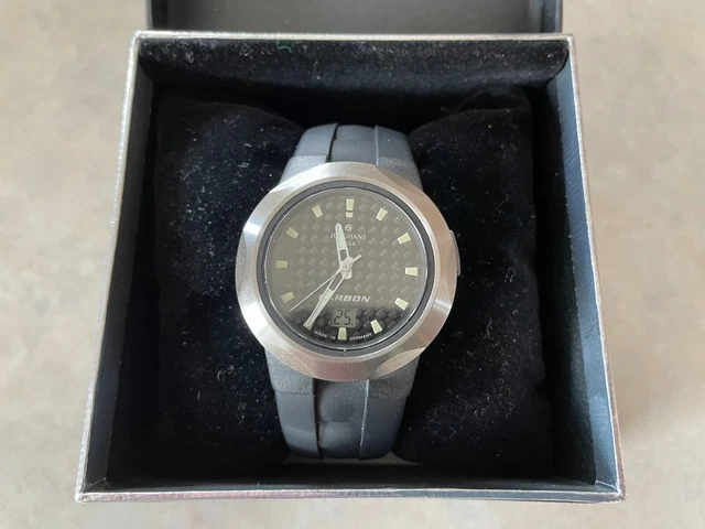 JUNGHANS MEGA W612 Carbon - Radio Controlled Watch £240.00 - PicClick UK