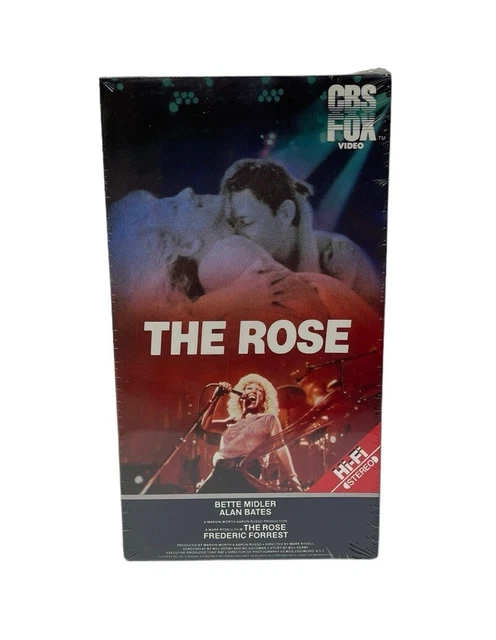 THE ROSE BETTE Midler Alan Bates VHS 1984 w Fox Video Watermarks NEW ...