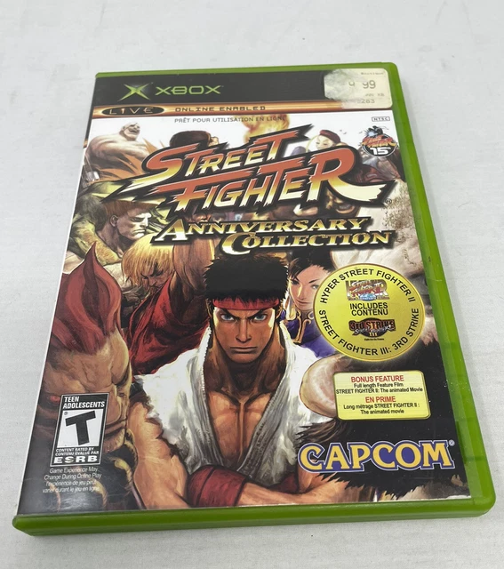 XBOX STREET FIGHTER Anniversary Collection (Xbox, 2005) Complete CIB ...
