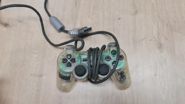 MANETTE OFFICIELLE PLAYSTATION 1 PS1 dualshock transparent SONY-scph ...