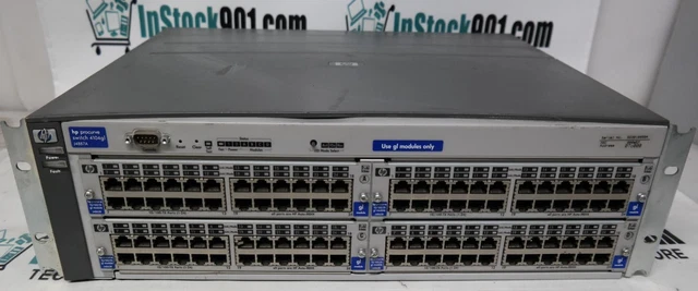 HP PROCURVE J4887A External Switch Managed 4x J4862B Modules 1x PSU w ...