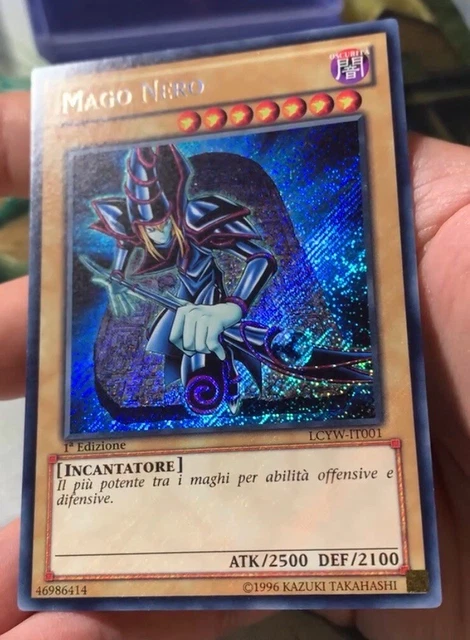 YU-GI-OH! MAGO NERO LCYW-IT001 Rara Segreta Secret 1 Ed no LOB LDD PSA ...