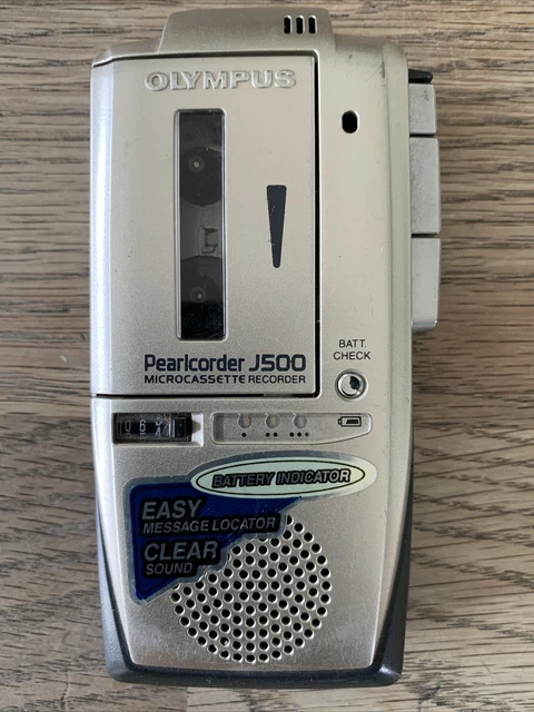 OLYMPUS J500 PEARLCORDER MicroCassette Voice Recorder Dictaphone £22.99 - PicClick UK