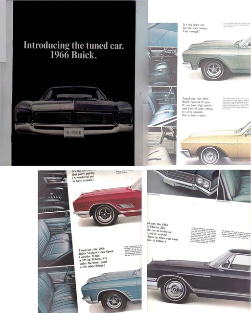 1966 BUICK RANGE Large Format US Brochure - RIVIERA GS400 ELECTRA LE ...