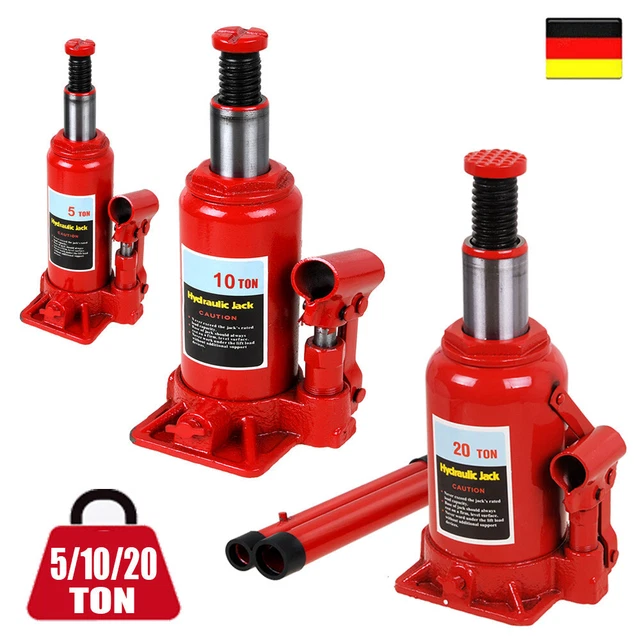 HYDRAULISCHER STEMPELWAGENHEBER 5/10/20T Wagenheber Stempelheber Hydraulikheber EUR 23,19 ...