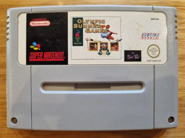 OLYMPIC SUMMER GAMES GC Super Nintendo SNES PAL -TESTED- working EUR 15 ...