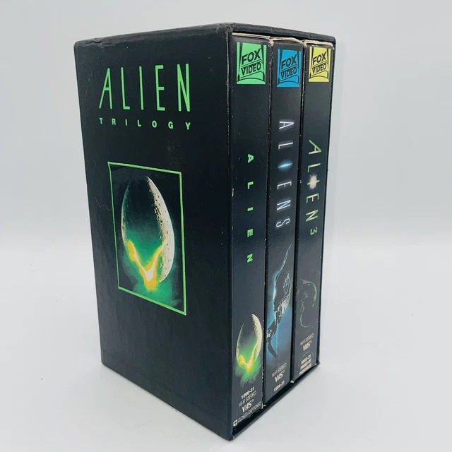 ALIEN TRILOGY VHS Box Set 1993, Alien, Aliens, Alien 3 Sigourney Weaver ...