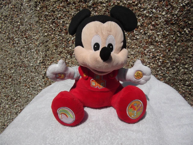 MICKEY MOUSE / Disney Push Button Talking Mickey Soft Toy £9.50 ...
