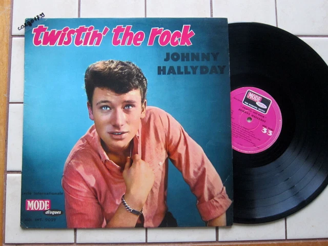 JOHNNY HALLYDAY VINYLES 33 tours Twistin'The Rock logo Monoral rare LP ...