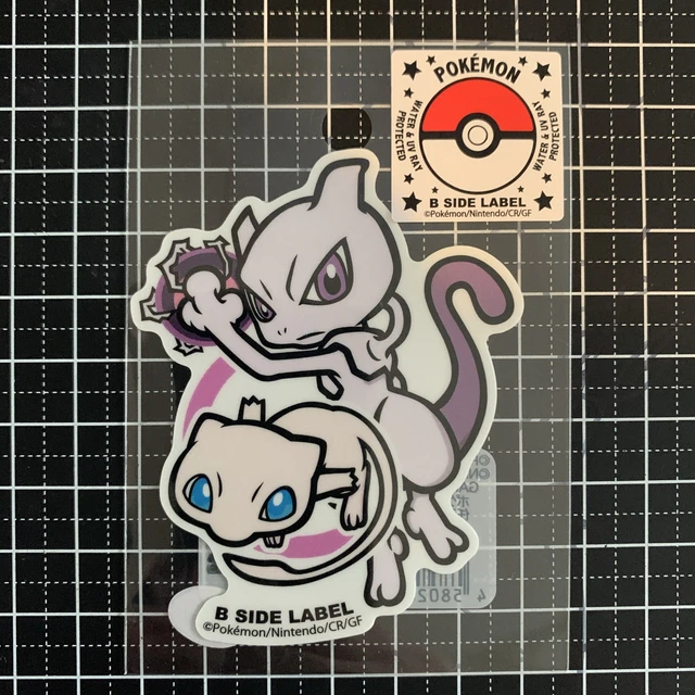 MEWTWO STICKER B SIDE LABEL From Pokemon Center In Japan $6.95 - PicClick
