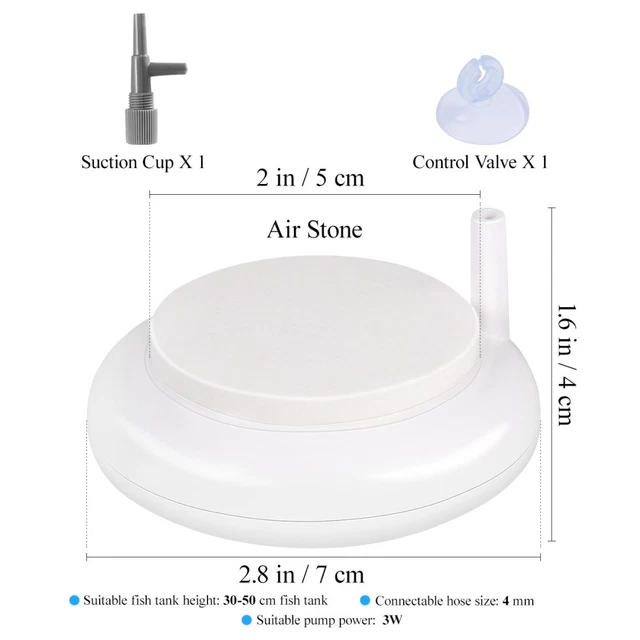 AQUARIUM AIR ROCK Stones Oxygen Bubbler Cylinder Tube for Fish Tank $31 ...