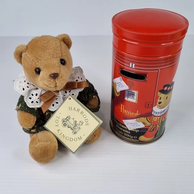 HARRODS MONEY BOX letter box post box & 1990s bear bundle lot GREAT ...