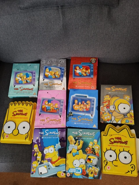 THE SIMPSONS DVD Boxset Bundle Complete Season Series 1-10 Collectors ...