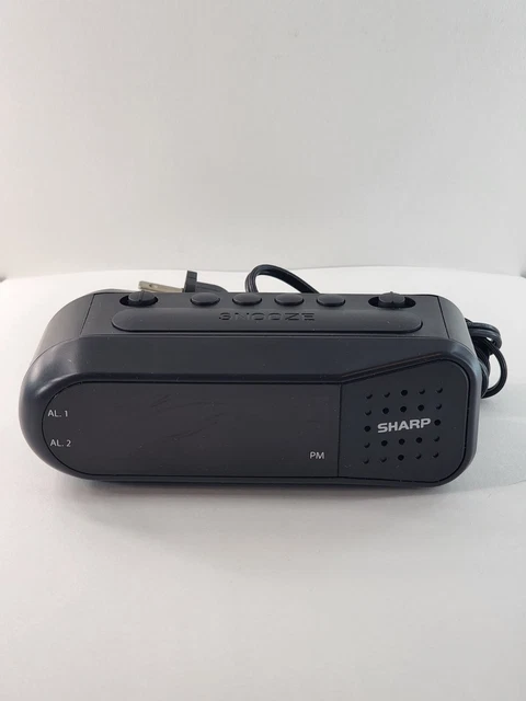 SHARP MODEL SPC100 Digital Dual Alarm Clock Black $5.99 - PicClick