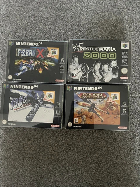 4 NINTENDO N64 games boxed with manuals + display boxes Including Star ...