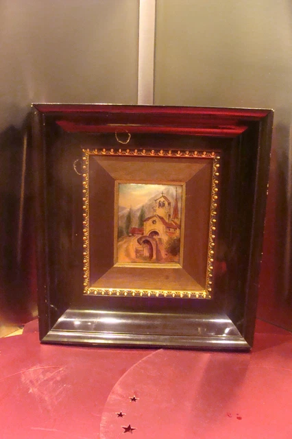 TABLEAU RÉALISÉ AVEC émaux d'art,Duban et Christel Limoges,paysage ...