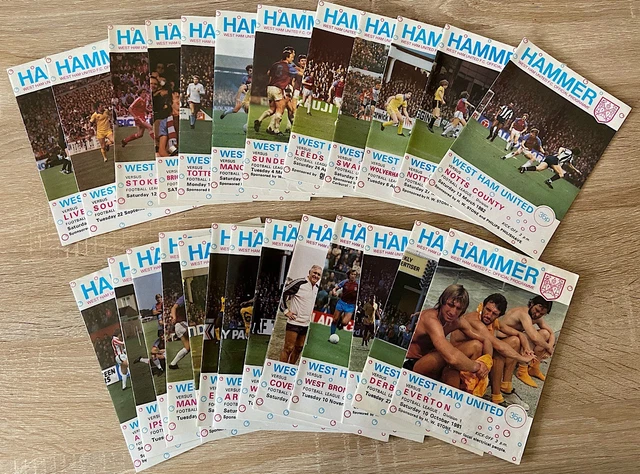 WEST HAM HOME Programme Collectiom 1981/82 £13.20 - PicClick UK