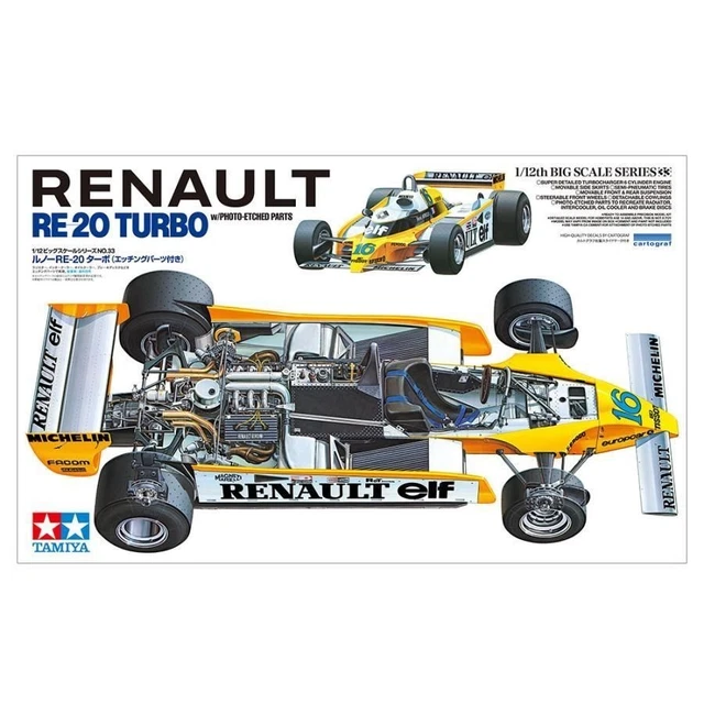 1/12 BIG SCALE No.33 1/12 Renault RE20 Turbo with photoetched parts ...