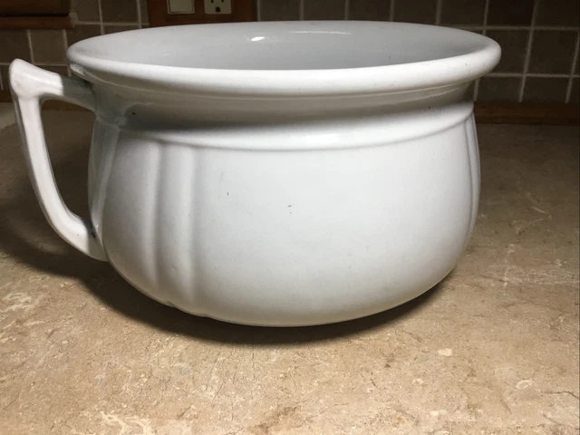 VINTAGE ROYAL IRONSTONE China Alfred Meakin England Chamber Pot 5” Tall ...
