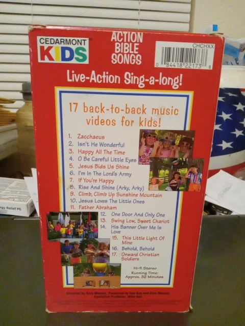 CEDARMONT KIDS Action Bible Songs VHS 17 Classic Christian Songs for Kids NEW £0.80 - PicClick UK