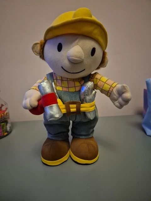 BORN TO PLAY Bob The Builder 30cm Singing Dancing Interactive Plush ...
