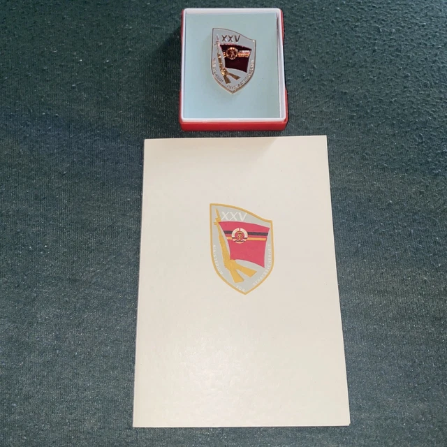 DDR MFS STASI XXV 25 Jahre, Abzeichen Anstecknadel Orden ...