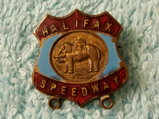 HALIFAX SPEEDWAY 1950 Dukes Original Badge By Fattorini In Gold Colour ...