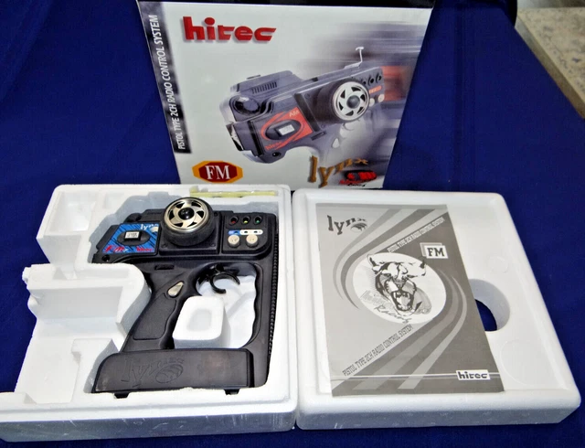 HITEC LYNX FM Receiver 2 Channel RC Pistol Radio Control System PN ...