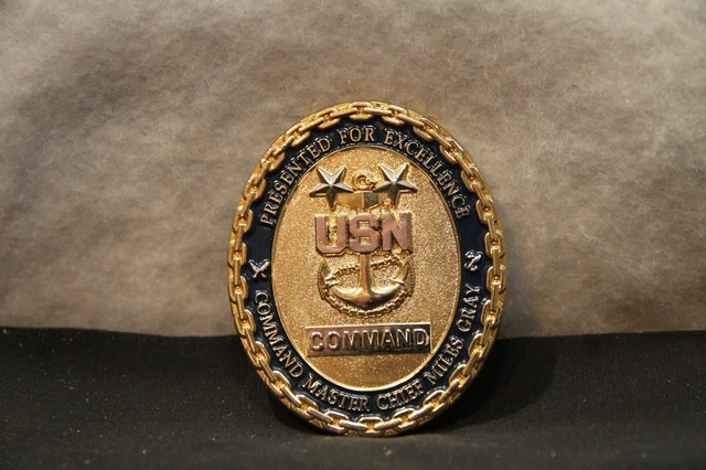 USN COMMAND MASTER Chief US NAVY Challenge Coin Presented for ...